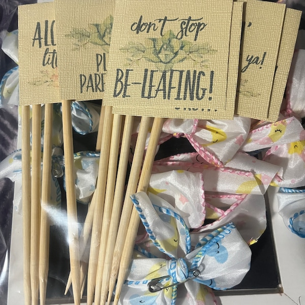 Appreciation Day Plant Pun Thank You Tags, Matching Signs, Funny Thank ...