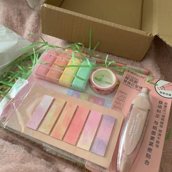 Daily Planner Stationery Box Gift Set Cute Stationery Office Gift ...