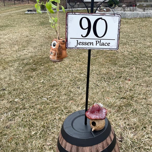 Rustic Address Sign, House Numbers, Mail Box Plaque , Shabby Farmhouse ...