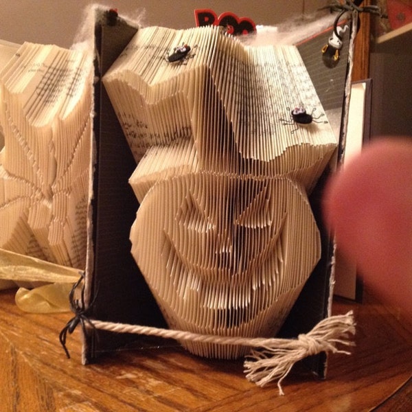 Book Folding Pattern HALLOWEEN PUMPKIN 2 Different Sizes Included 207 ...
