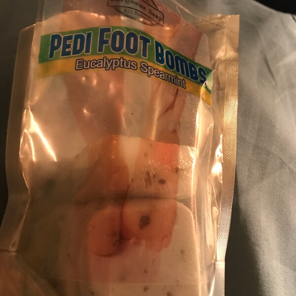 Pedi Foot Bombs, Natural Foot Scrub, Foot Soak, Pedicure Bomb, Foot ...