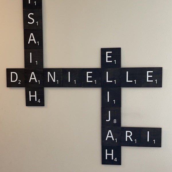 44 Scrabble Tile Wall Art Letters Handmade/customizable Price per Tile ...