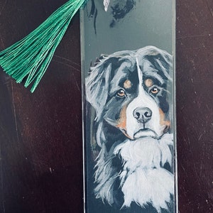 Pet Portrait Bookmark Hand Painted Custom Gift for Readers Pet Owner ...