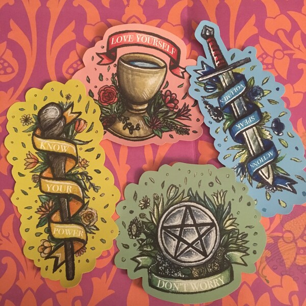 Minor Arcana~ Tarot Stickers - Etsy