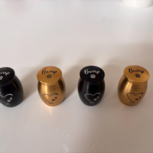 Personalized Mini Urn, Dog Memorial Urn, Custom Ash Keeper, Cremation ...