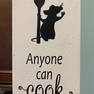 Disney Wall Decal, Disney Home Decor, Ratatouille, Anyone Can Cook ...