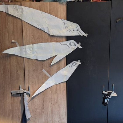 Genshin Impact Cosplay Traveler Wings Digital Template DIY Pattern ...