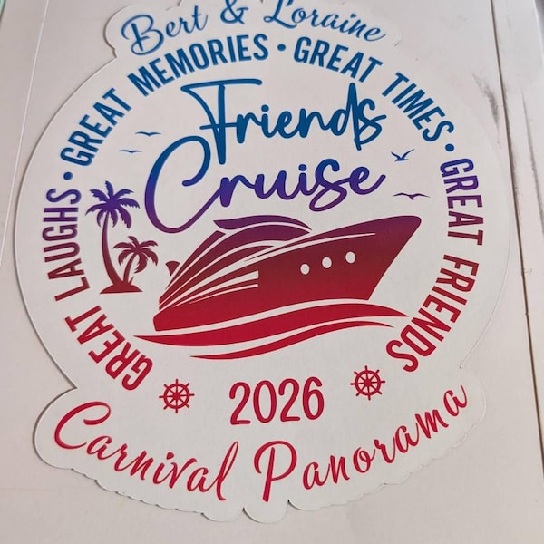 Personalized Cruise Door Magnet Family Names Vacation Cruise Squad ...