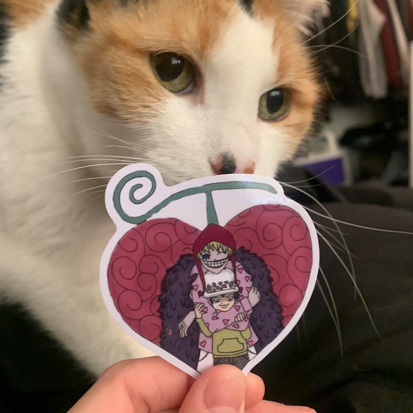 Corazon and Trafalgar Law Sticker - Etsy