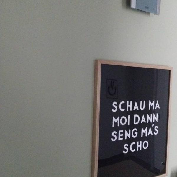 JA MEI lustiges bayerisches Typografie Fine Art Poster witziges ...