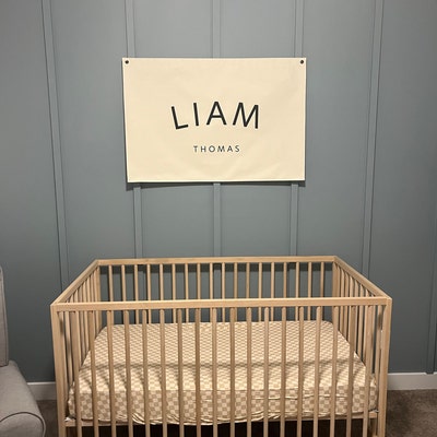 Baby Name Flag Canvas Flag Nursery Name Sign Custom Name - Etsy