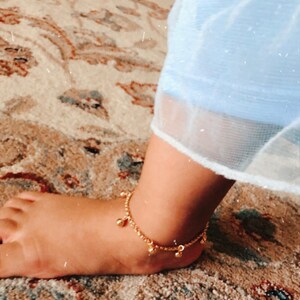 Baby Anklet 14K Gold Fill Baby Anklet Cambodian Baby Anklet Boho Baby ...