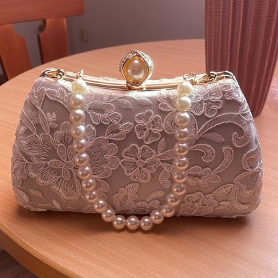 Champagne Color Evening Bag for Women,satin Handbag,gauze Banquet Bag ...