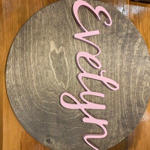 Custom Name Sign 12-36 Inch Child or Baby Name | Etsy