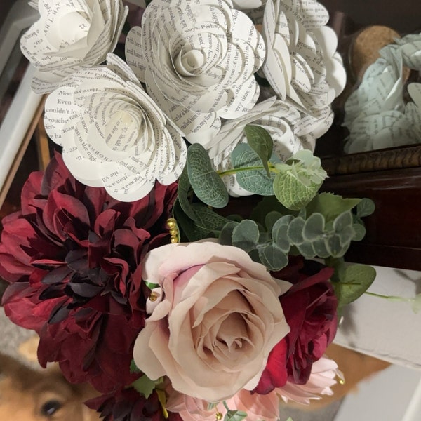 Custom Book Roses - Etsy