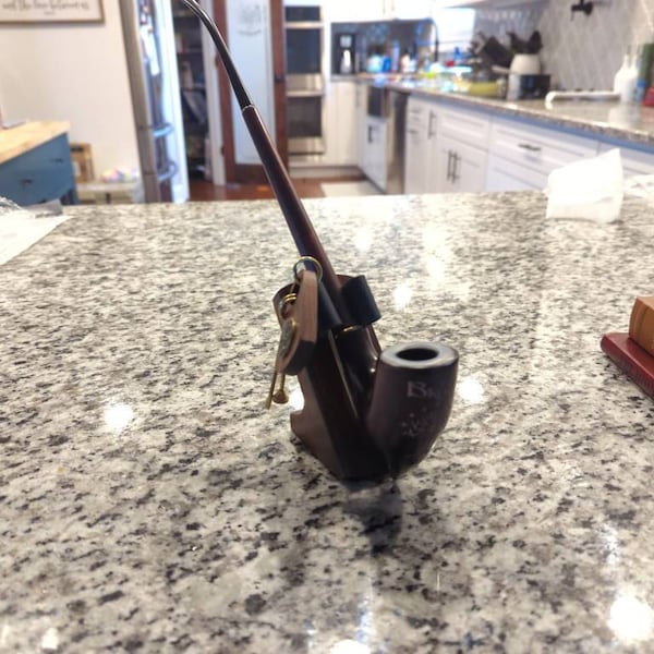 Wooden Pipe Golden Eagle Smoking Pipe Gift for Him Tobacco Pipe Smoke ...