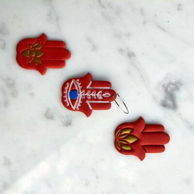 Hamsa Hand Polymer Clay Cutter I Texturio Clay Cutters for Polymer Clay ...