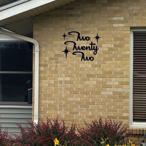 Script Address Sign ,script House Numbers, Custom House Numbers Sign ...