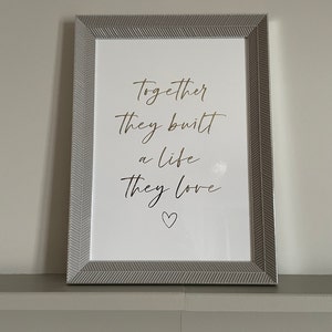 Custom Quote Print, Custom Poster in Gold Rose Gold Copper Foil, Custom ...