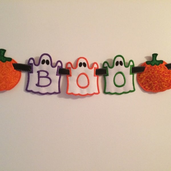 Ghost Banner in the Hoop Project Machine Embroidery Design Applique ...