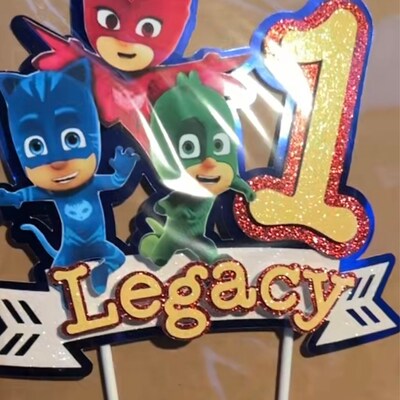 PJ Masks Cake Topper - Etsy