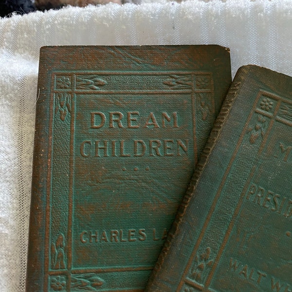 Little Leather Library 1920's Books Miniature Small Antique Decorative ...