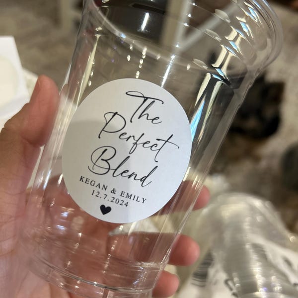 20 Printed the Perfect Blend Labels Stickers | Customized Any Text - Etsy