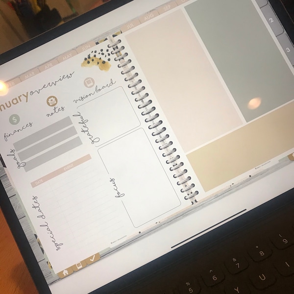 Life Planner Undated | Digital Life Planner Easy Customizable Planner ...
