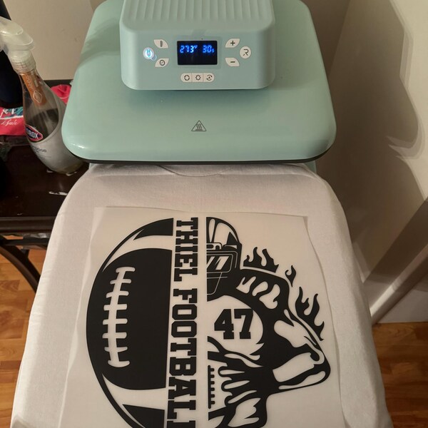 Football Ribbon Football Transfer Design DTF. Ready to Press, Heat ...