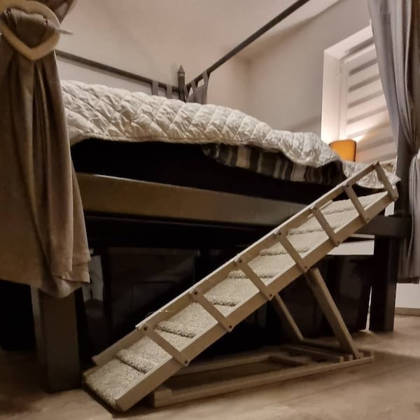 Pet Ramp With Foldable Rails | 4 Height Levels | Adjustable | Steps - Etsy