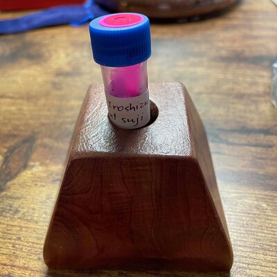 Red Cedar Pen Holder With Ink Containers - Etsy