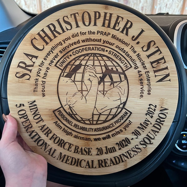 U.S Army Retirement Laser Engraved Display - Etsy