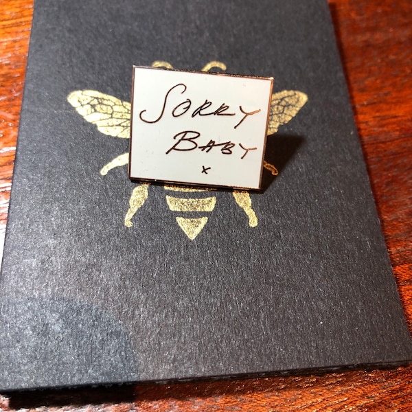 Sorry Baby X Hard Enamel Pin - Lapel Brooch - Killing Eve - Etsy