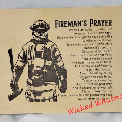 Fireman's Prayer SVG Digital Download - Etsy