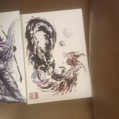 Fanart Print Final Fantasy X Bahamut Ink Fan Art - Etsy UK