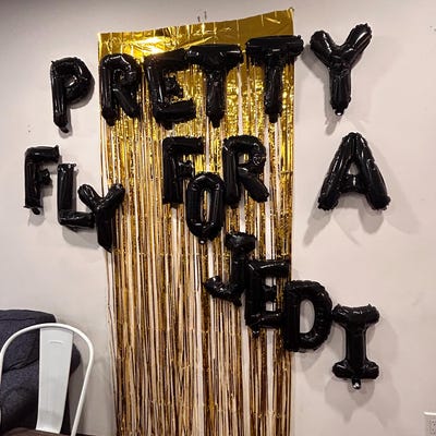 Fore Tee Banner With Golf Ball Balloon Golf Ball Themed 40th Birthday ...