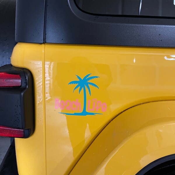 Beach Life Decal - Car Decal - Laptop Decal - Cup Decal - Beach Life - Etsy