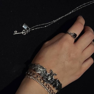 Coffin Spider Web Emo Goth Adjustable Ring Size - Etsy