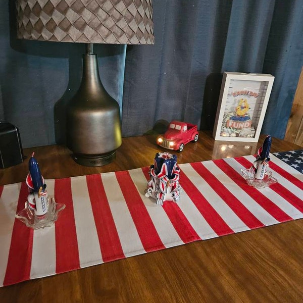 Hand-carved Patriotic Candle Set With Flag Accents - Etsy