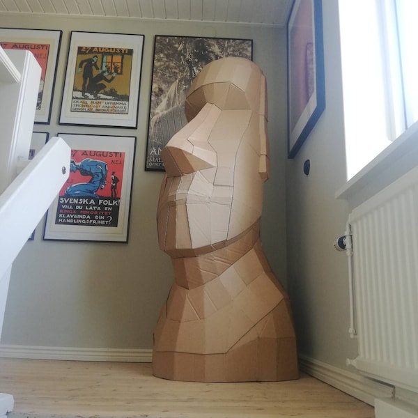 Easter Island Heads Moai Statue, Instant Pdf Download, Papercraft ...