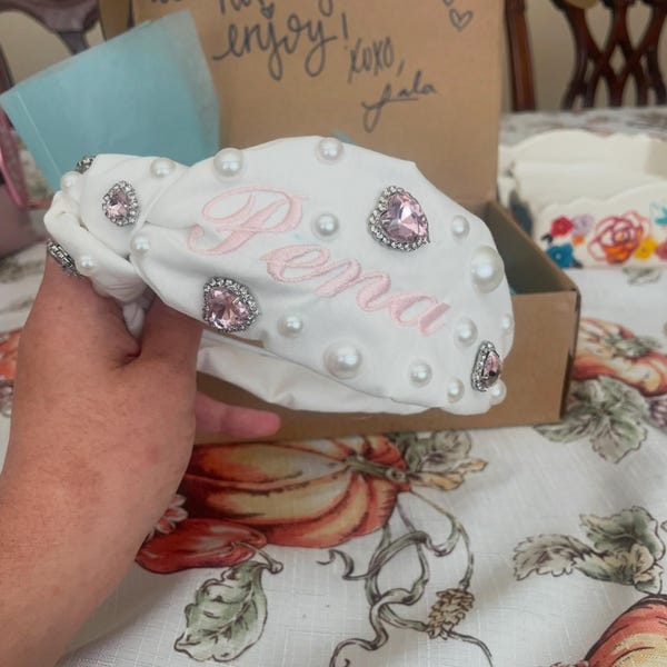 Monogramed Flower Ribbions - Etsy