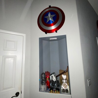 Captain America Shield Wall Mount, Plaque and SECRET FILE - Etsy