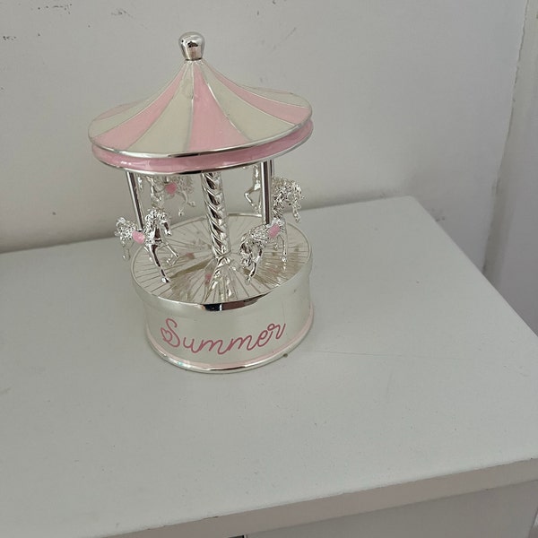 Musical Carousel, Music Box, Musical Carousel, Nursery Gift, New Baby ...