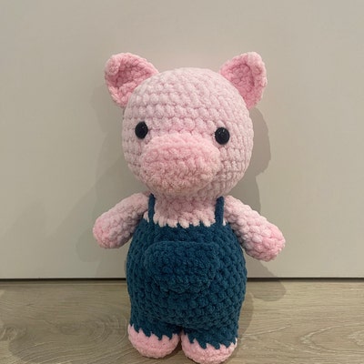 Pig Crochet Pattern PDF Low Sew. Only Sew on Nose and Ears. Overall Mod ...