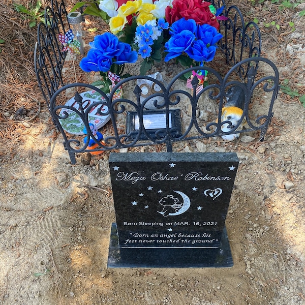 Adult and Infant Memorial Stones / Infant Grave Markers / Baby ...