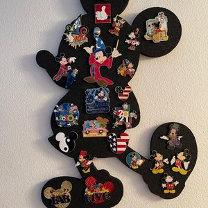 Mickey Full Body Pin Board, Mickey Black Pin Board, Mickey Full Body ...