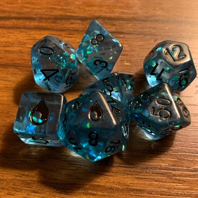 Moonlit Koi Fish Dnd Dice Set for Dungeons and Dragons D20 TTRPG ...