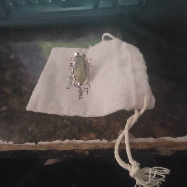 Serpentine Stone Ring: Handmade Peruvian Alpaca Silver Gemstone Jewelry ...