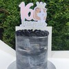 Pink Gin Cake Topper, Rose Gold Name and Age, Alcohol Cocktail Birthday ...