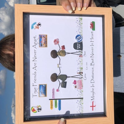 Best Friends Pebble Art Besties Forever Friend Gift Bffs Sisters Pebble ...